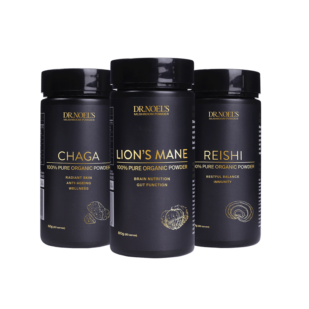 Organic Medicinal Mushrooms Memory & Focus Bundle – Dr Noel's Mushroom ...